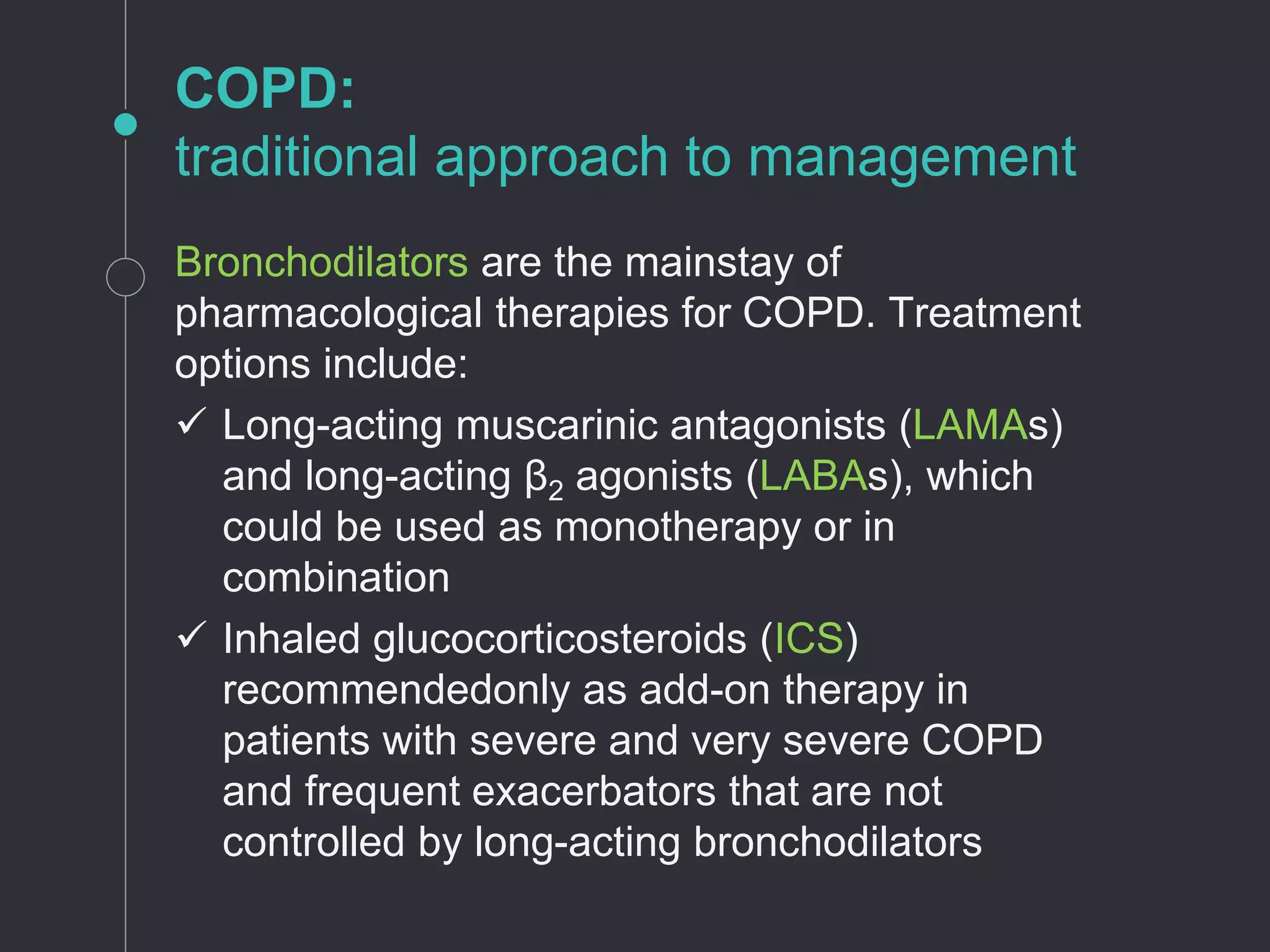 Newer drugs in management of copd [2018 update] | PPT