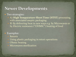 Newer methods of thermal processing - Dr KG/KCET | PPTX