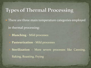 Newer methods of thermal processing - Dr KG/KCET | PPTX
