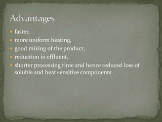 Newer methods of thermal processing - Dr KG/KCET | PPTX