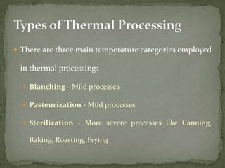 Newer methods of thermal processing | PDF