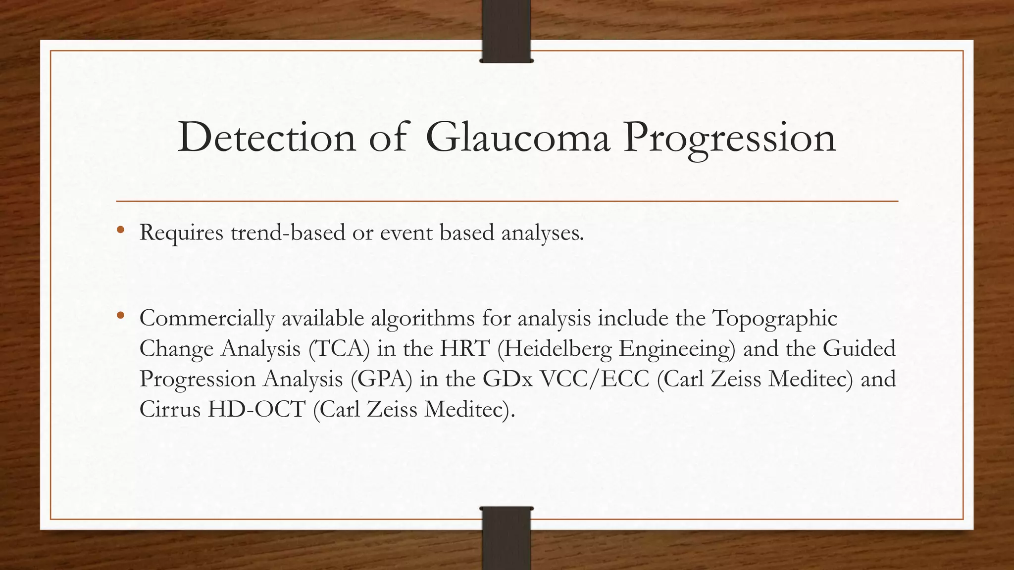 Newer modalities in diagnosis of glaucoma | PPTX