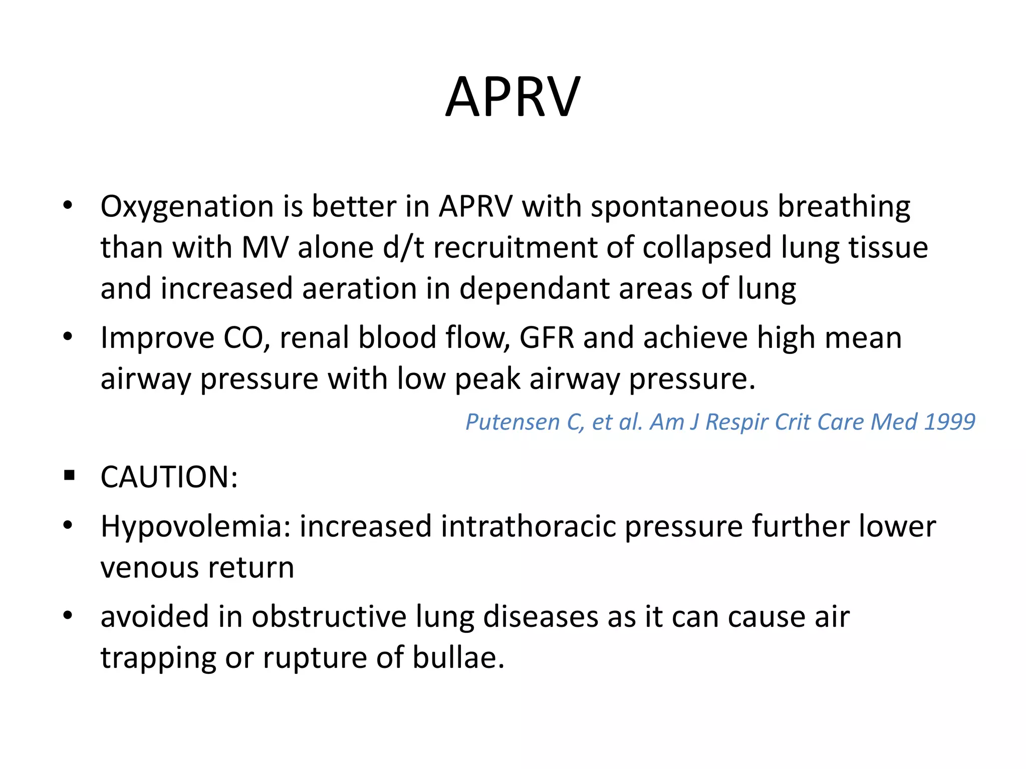 Newer modes of ventilation | PPTX
