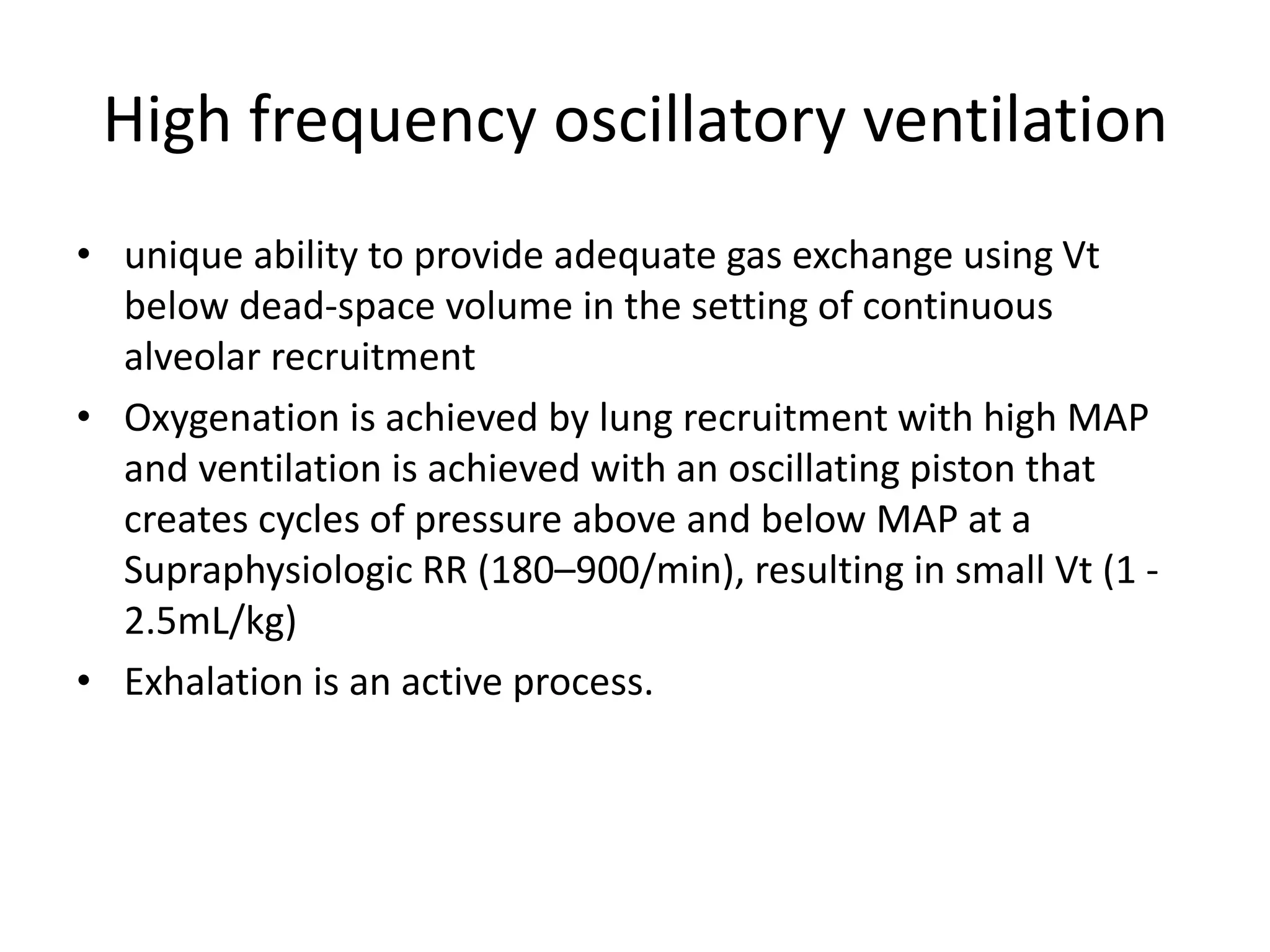 Newer modes of ventilation | PPTX