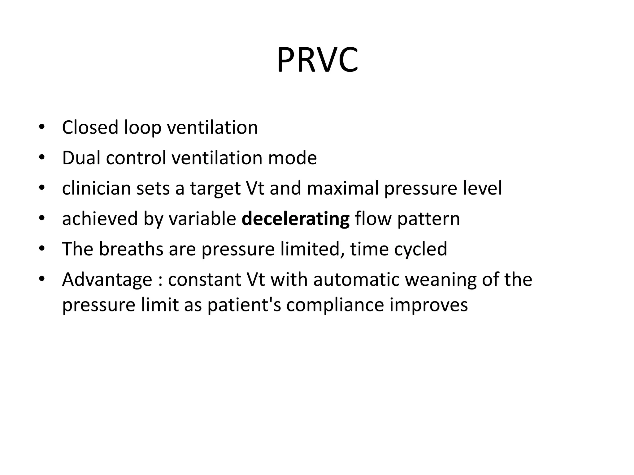 Newer modes of ventilation | PPTX