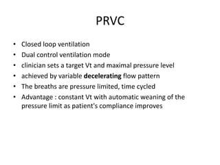 Newer modes of ventilation | PPTX