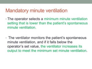 Newer modes of ventilation | PPTX