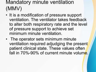 Newer modes of Ventilation.ppt