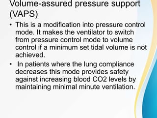 Newer modes of Ventilation.ppt