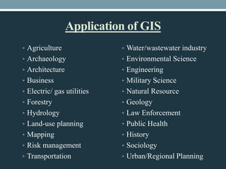 GEOGRAPHICAL INFORMATION SYSTEMS | PPT