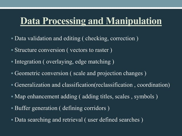 GEOGRAPHICAL INFORMATION SYSTEMS | PPT