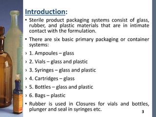 Newer trends in parentaral packaging | PPTX