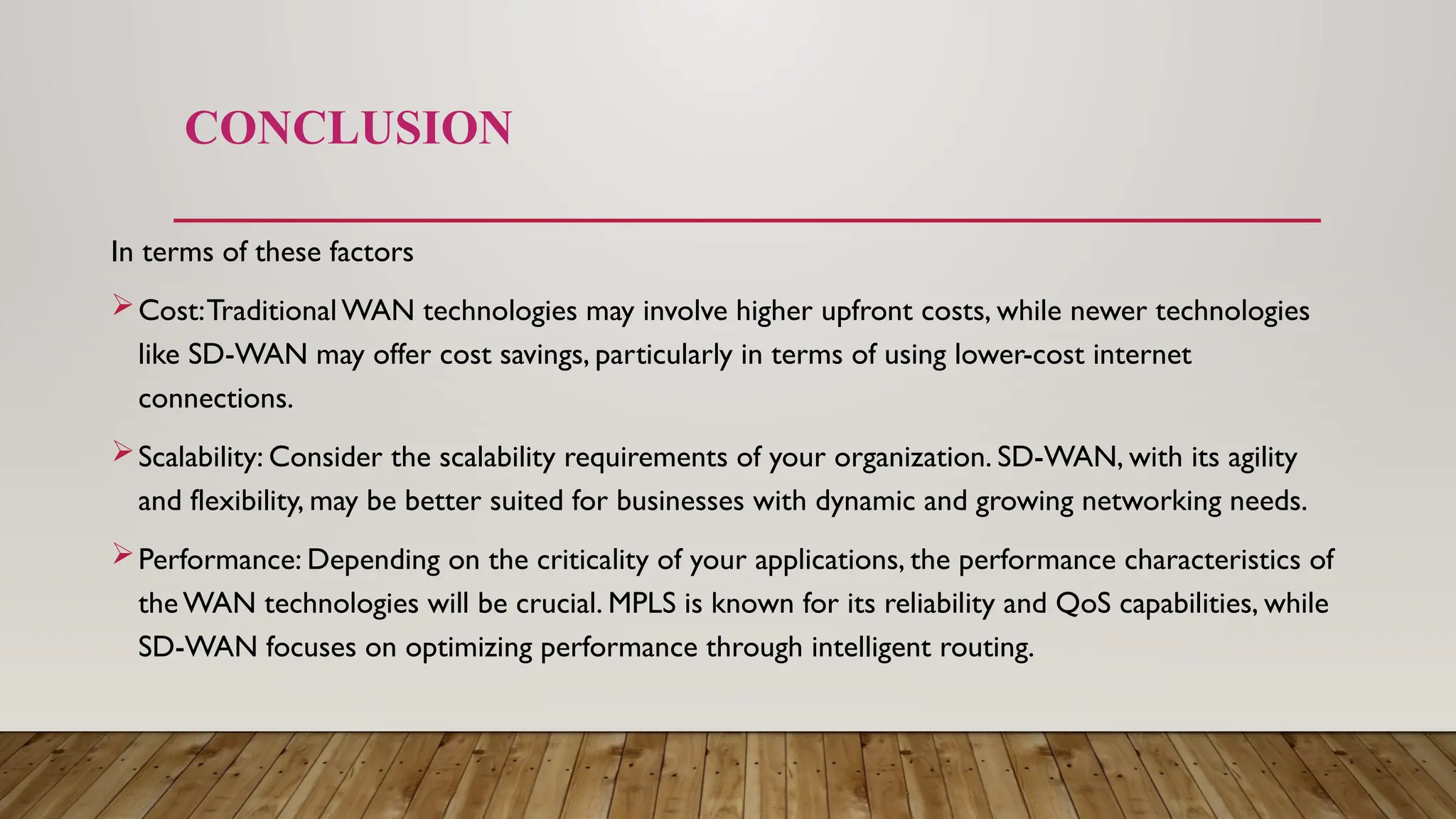 comaprison of newer WAN technology and traditional WAN technologies .pptx