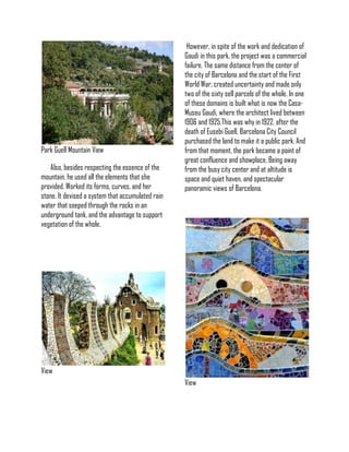 Antonio Gaudi Architecture | DOCX