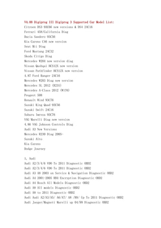 Newest digiprog iii digiprog 3 obd2 version | PDF