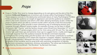 Codes and Conventions - Psychological Thriller | PPTX