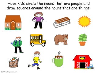 Noun Verb And Adjectives Clipart