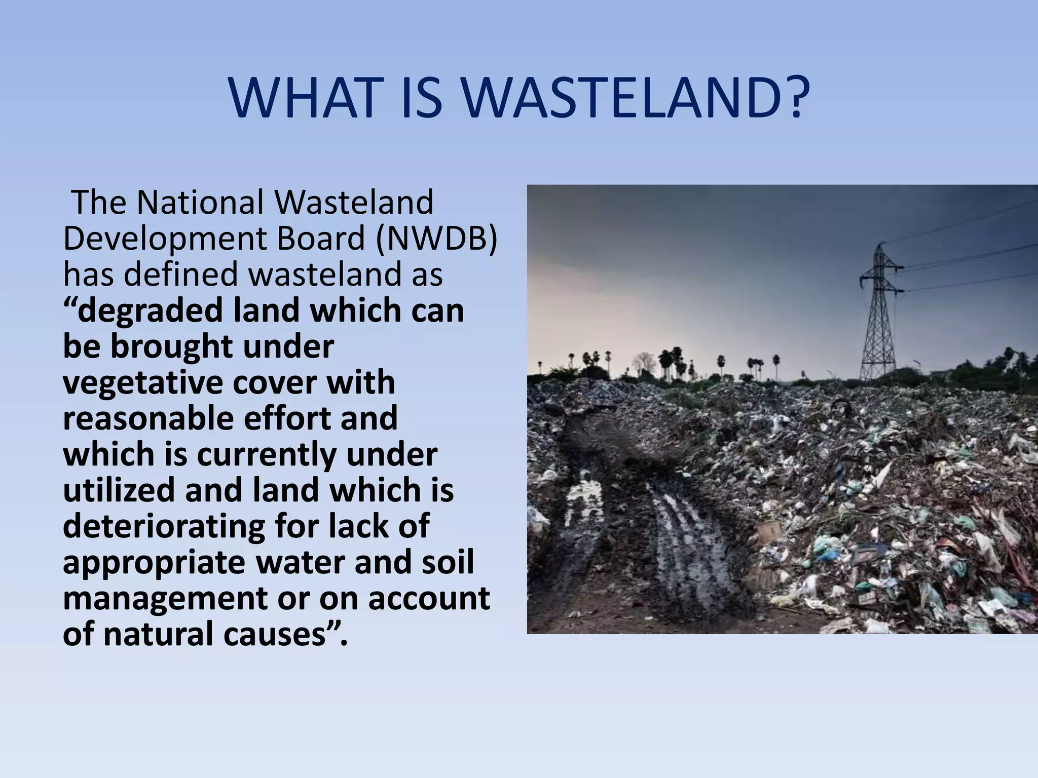 wasteland reclamation | PPTX