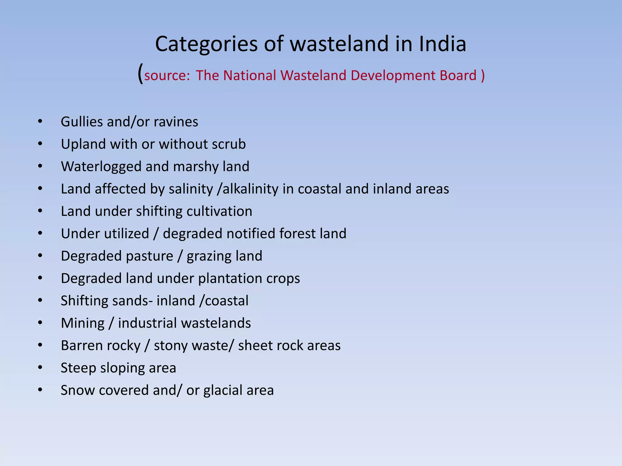 wasteland reclamation | PPTX