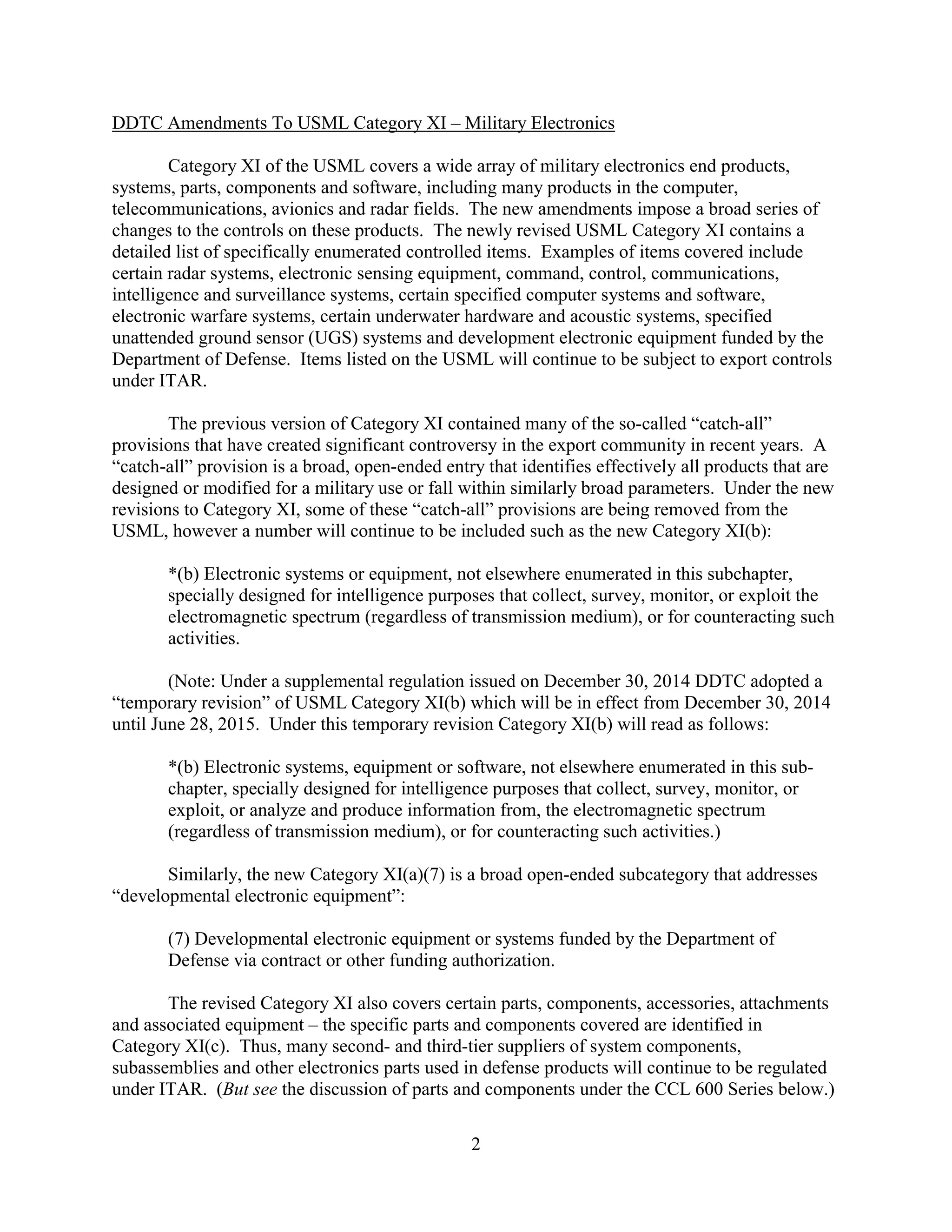 New Export Control Requirement For Electronics Manufacturers In Defense ...