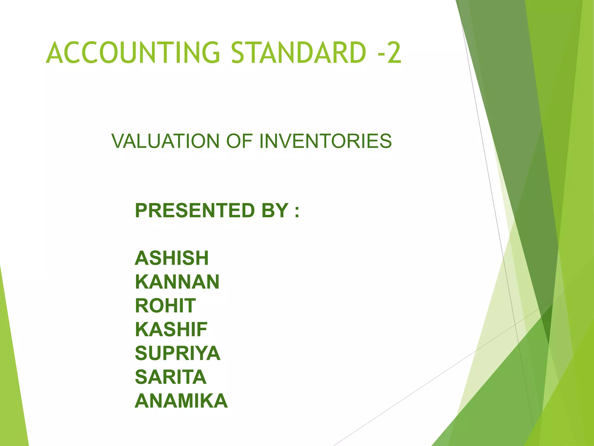 Accounting standard 2 | PPTX