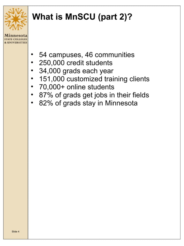 Welcome to MnSCU! New Faculty Orientation | PPT