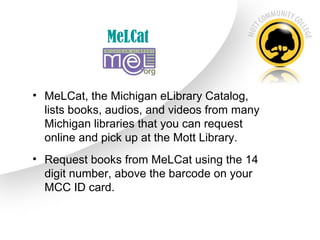 Mott Library New faculty orientation | PPT