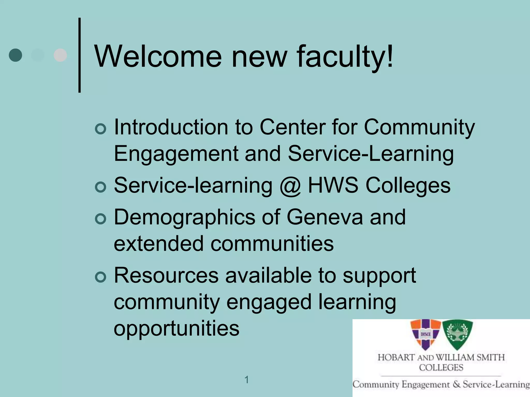 New Faculty Orientation - SL Intro.ppt