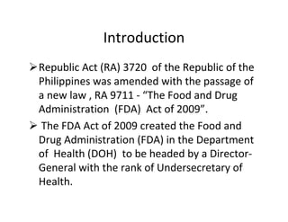 New FDA of the Philippines | PDF