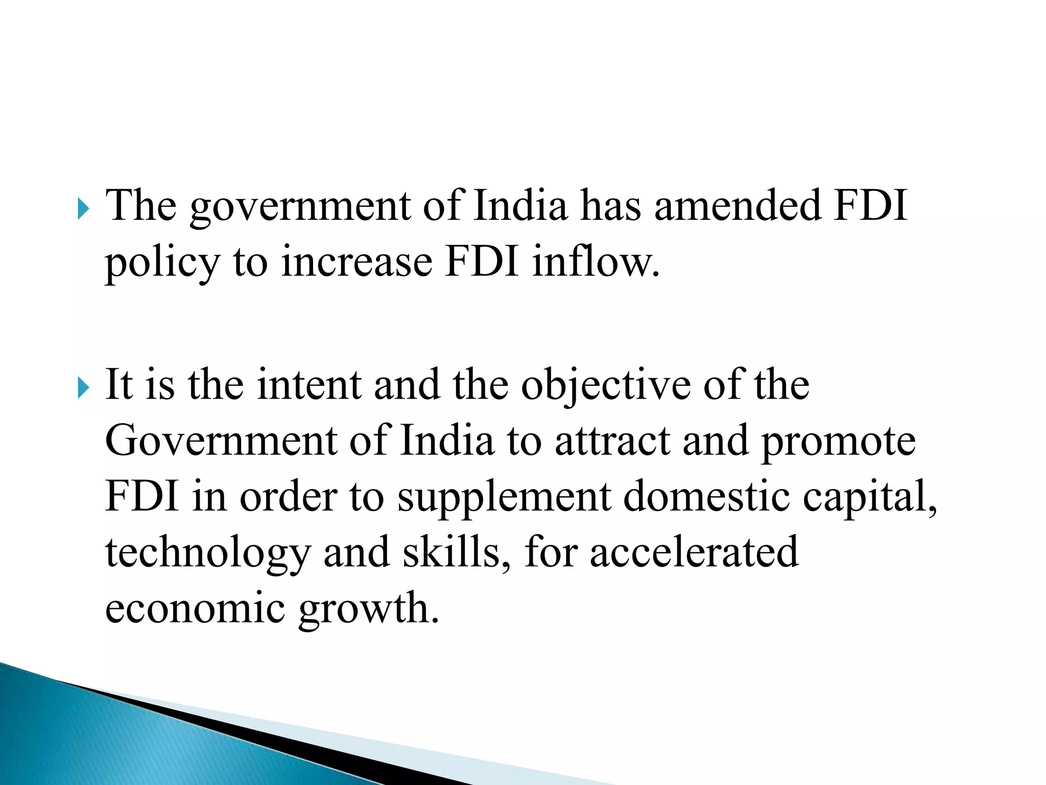 New FDI Policy | PPTX