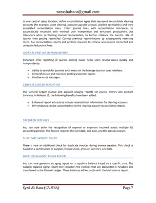New features Oracle Fusion (Cloud) -r-13 | PDF