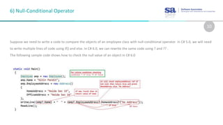 New features in C# 6 | PPTX