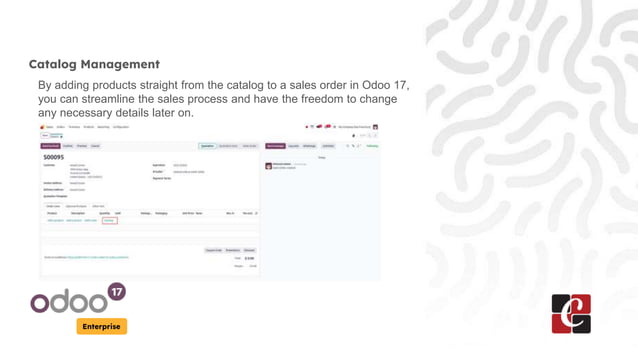 New Features in the Odoo 17 Sales Module | PPTX | Operating Systems | Computer Software and ...