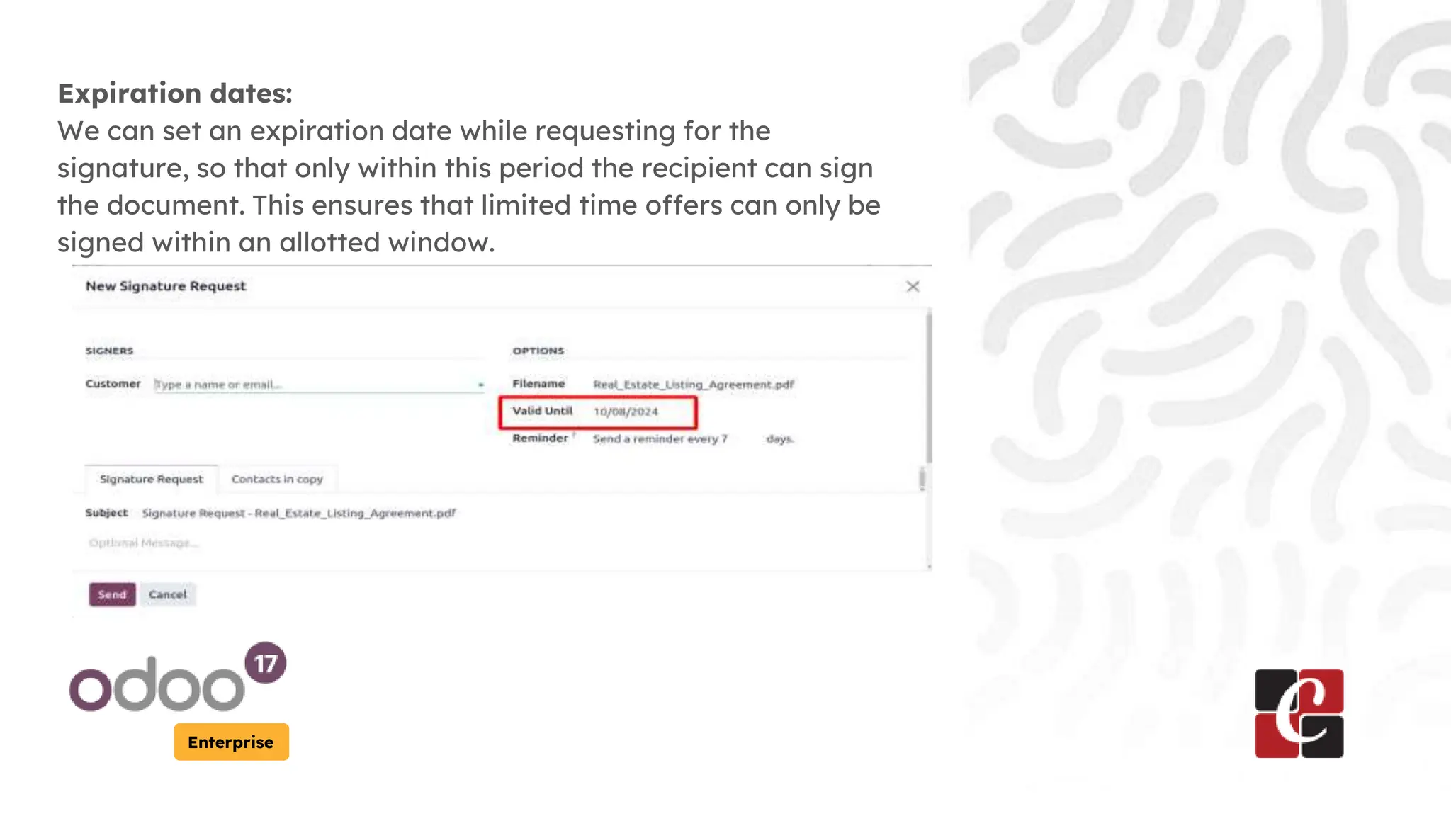 New Features in Odoo 17 Sign - Odoo 17 Slides | PPTX