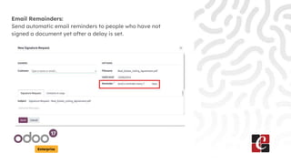 New Features in Odoo 17 Sign - Odoo 17 Slides | PPTX