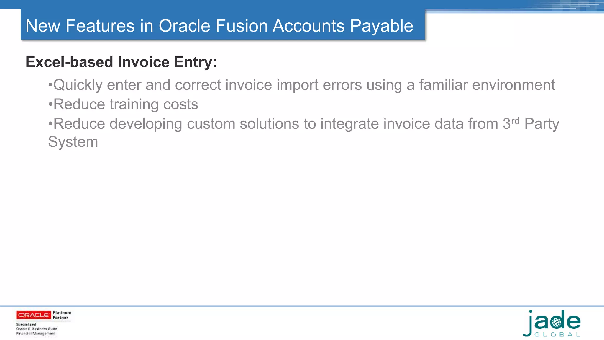 New features in oracle fusion financial accounts receivables and ...