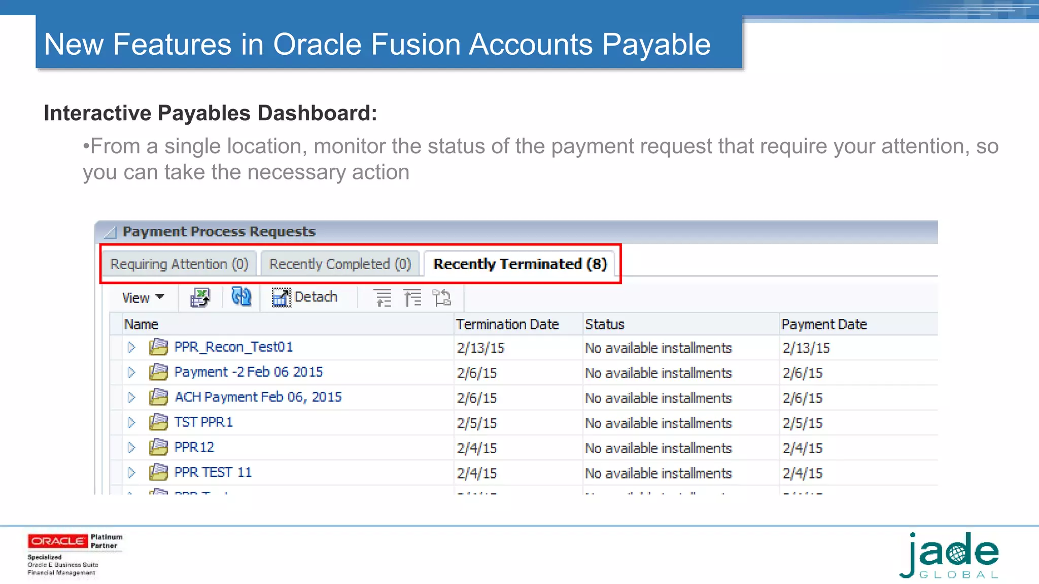 New features in oracle fusion financial accounts receivables and account payables | PPTX