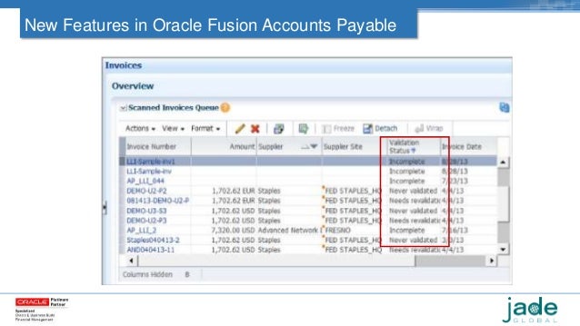 New Features In Oracle Fusion Financial Accounts Receivables And Acco…
