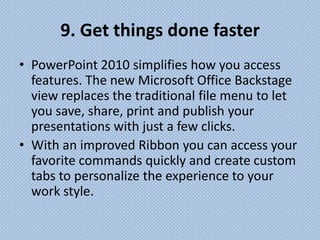 New features in powerpoint 2012 | PPTX