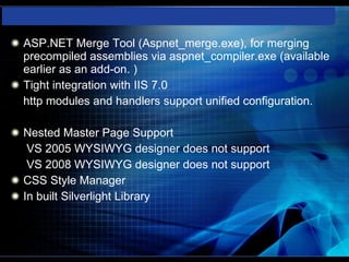 New Features Of Microsoft Visual Studio 2008 And .Net Framework 3.5 To Comsoft, Uae | PPT