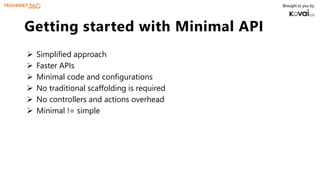 New features of Minimal APIs in .NET 7 -Muralidharan Deenathayalan.pptx