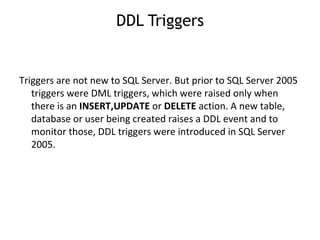 New features of sql server 2005 | PPT