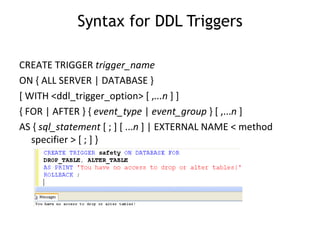 New features of sql server 2005 | PPT