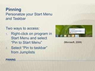 New features of windows 7 | PPTX