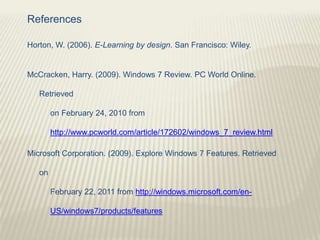 New features of windows 7 | PPTX