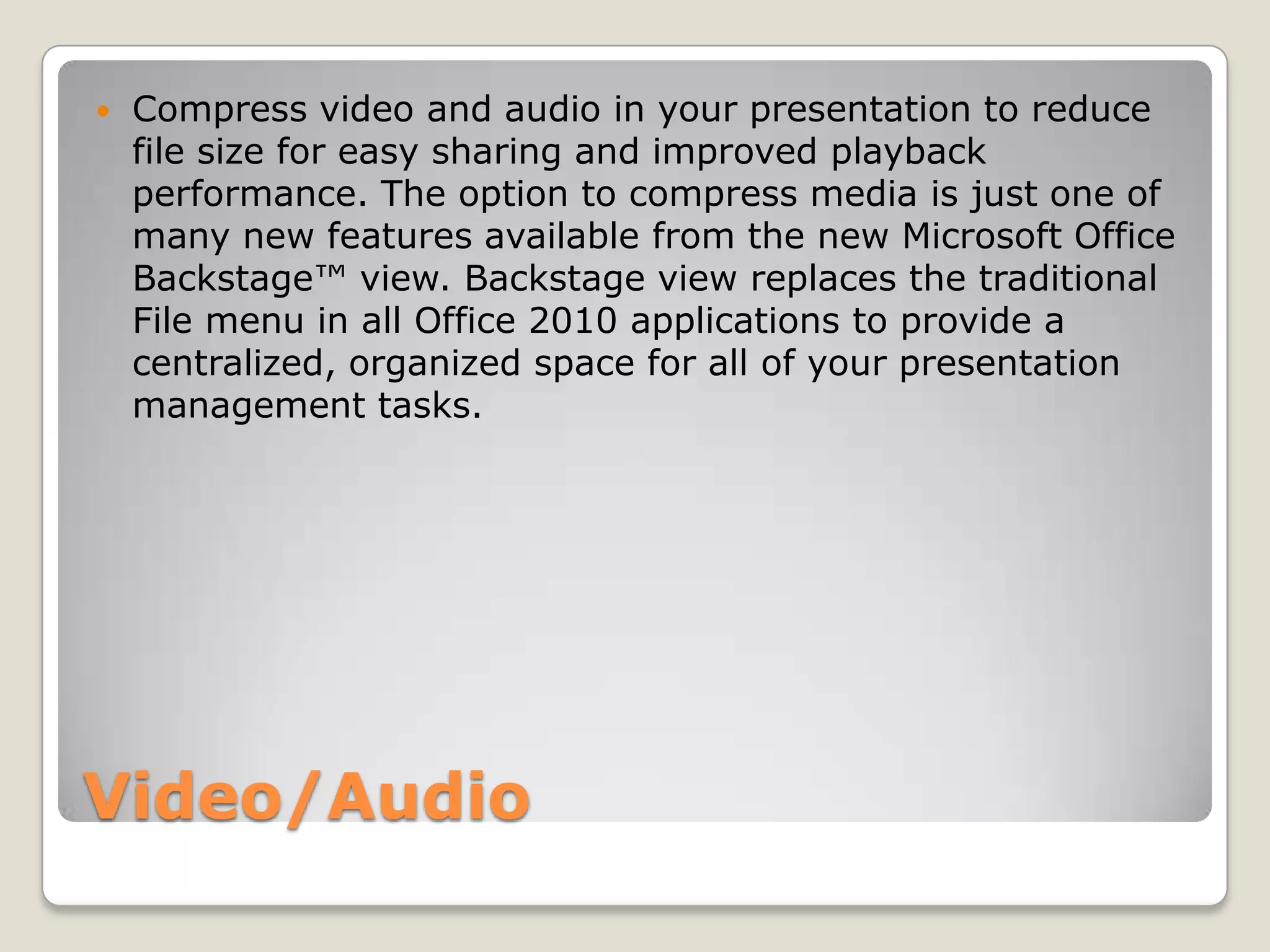 New features on microsoft ppt | PPTX | Computing | Technology & Computing