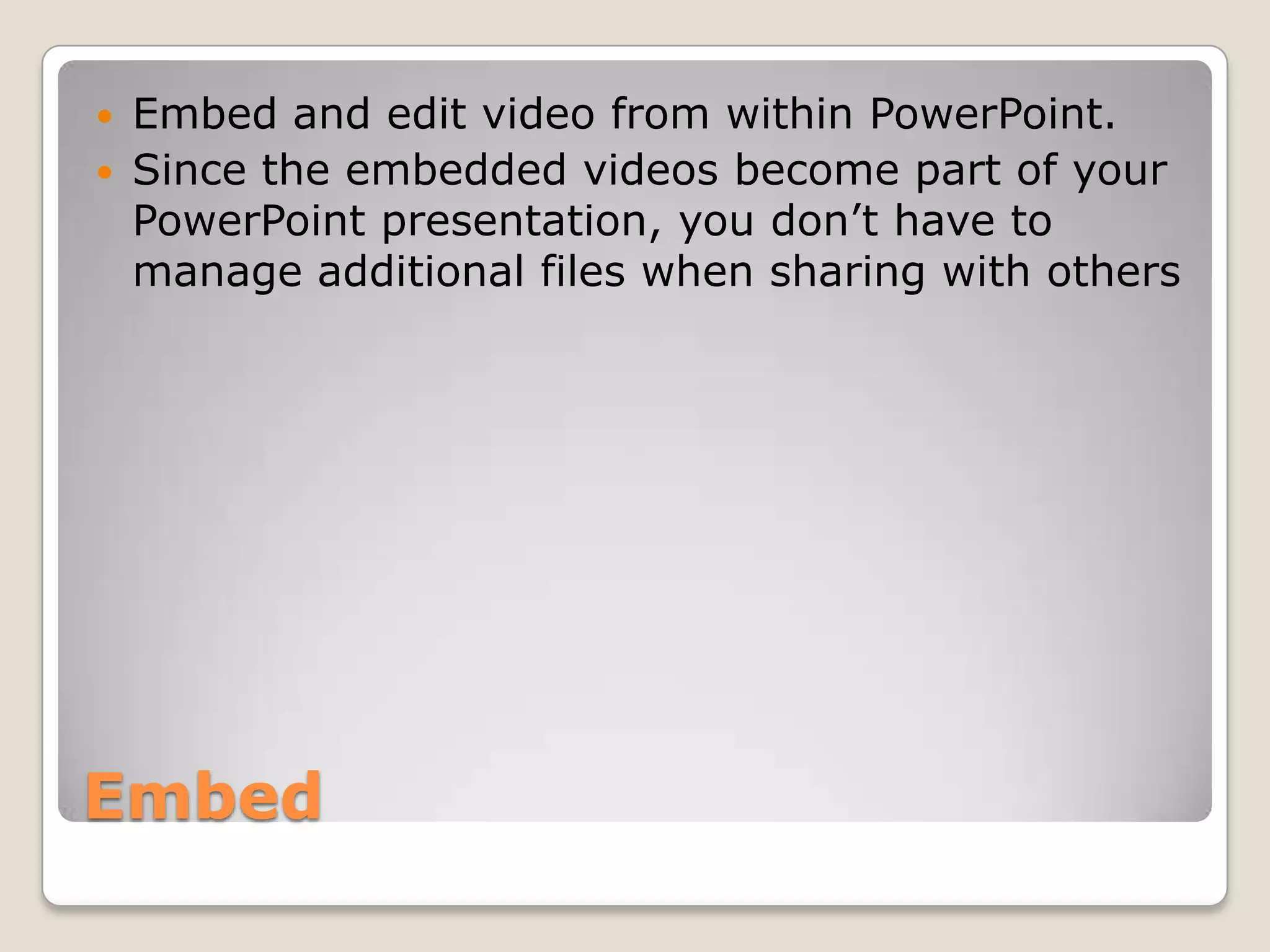 New features on microsoft ppt | PPTX | Computing | Technology & Computing