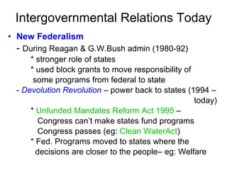 New Federalism 2 Ppt | PPS
