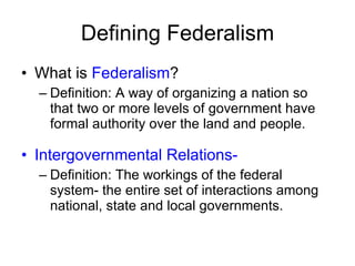 New Federalism 2 Ppt | PPT