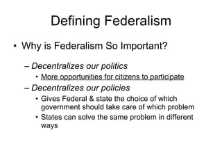 New Federalism 2 Ppt | PPS